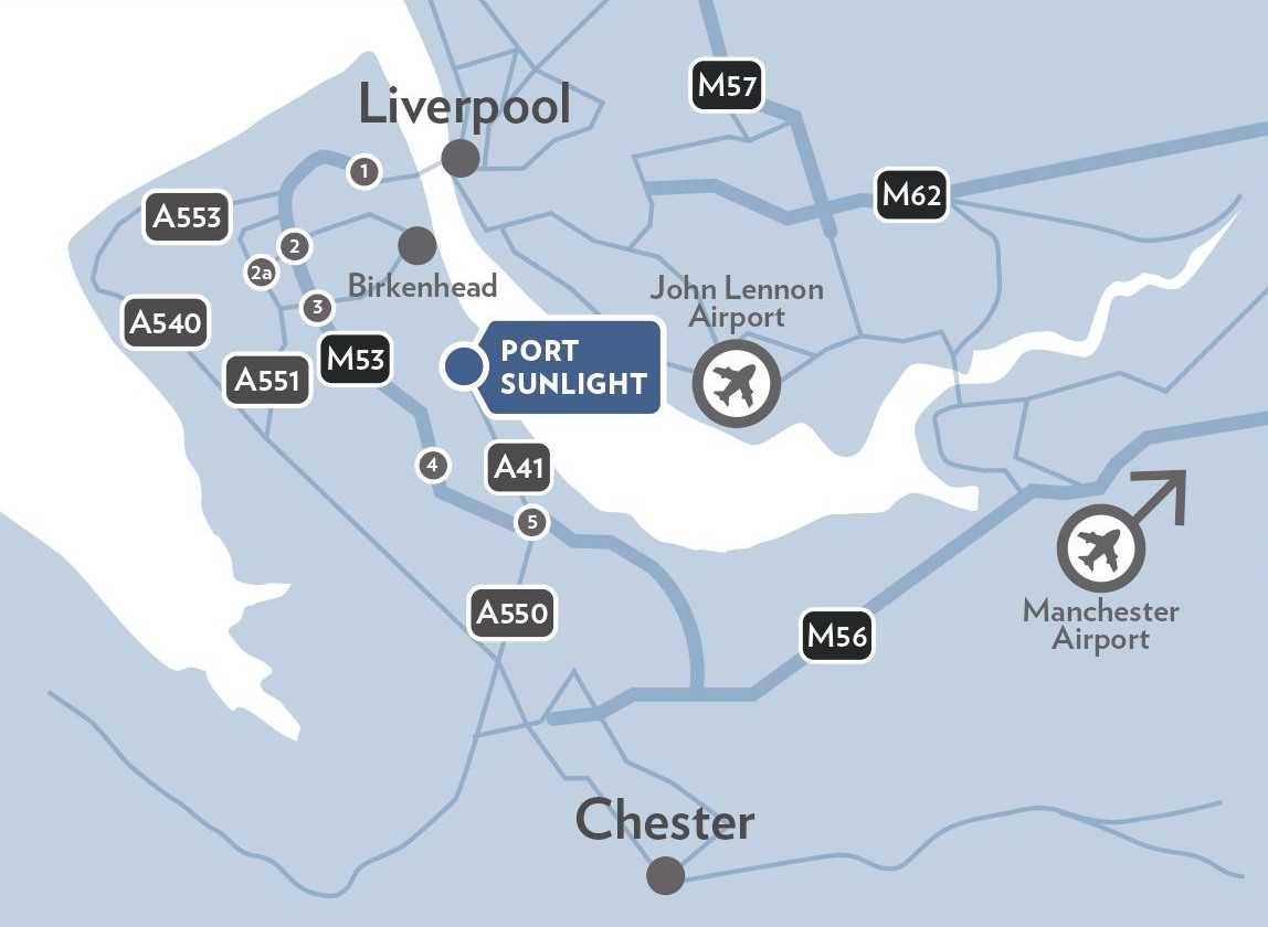 Getting here | Port Sunlight Village