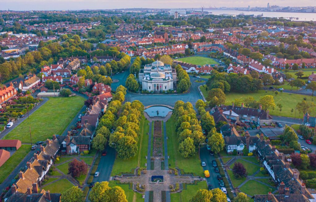 Filming in Port Sunlight