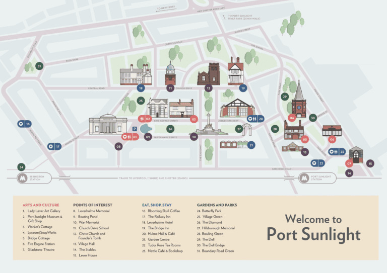 Getting here | Port Sunlight Village